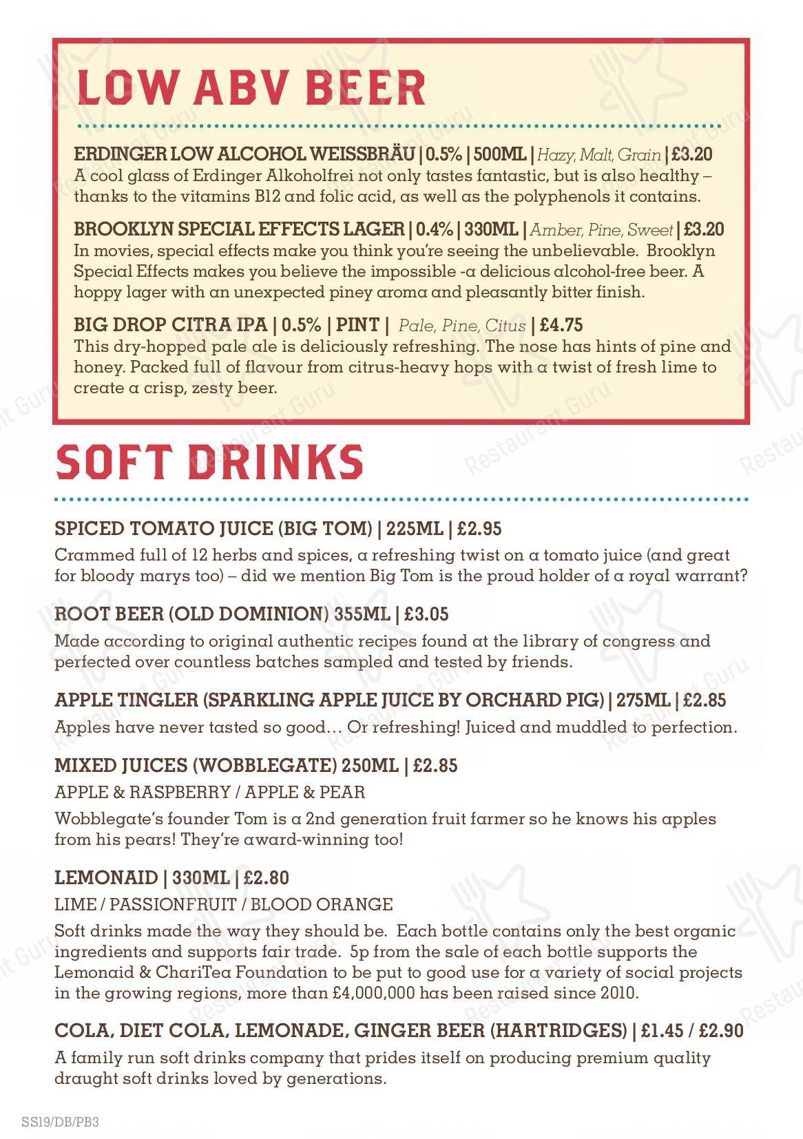 Menu at Brewhouse and Kitchen pub & bar, Poole, 3 Dear Hay Ln