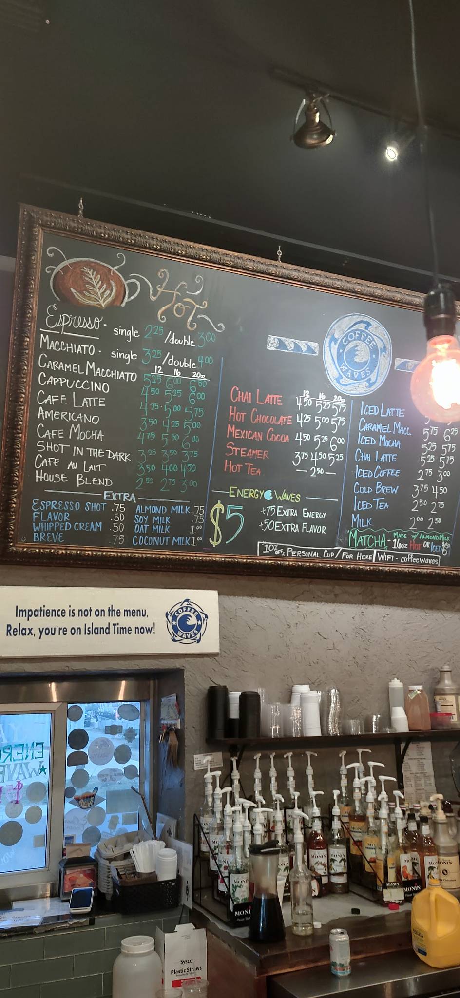 Menu at Seafood & Spaghetti Works restaurant, Port Aransas