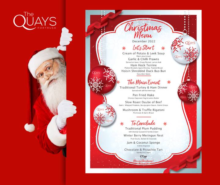 Menu at The Quays Bar & Gastropub, Portrush