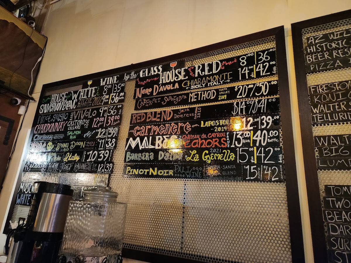 Menu at Raven Cafe, Prescott
