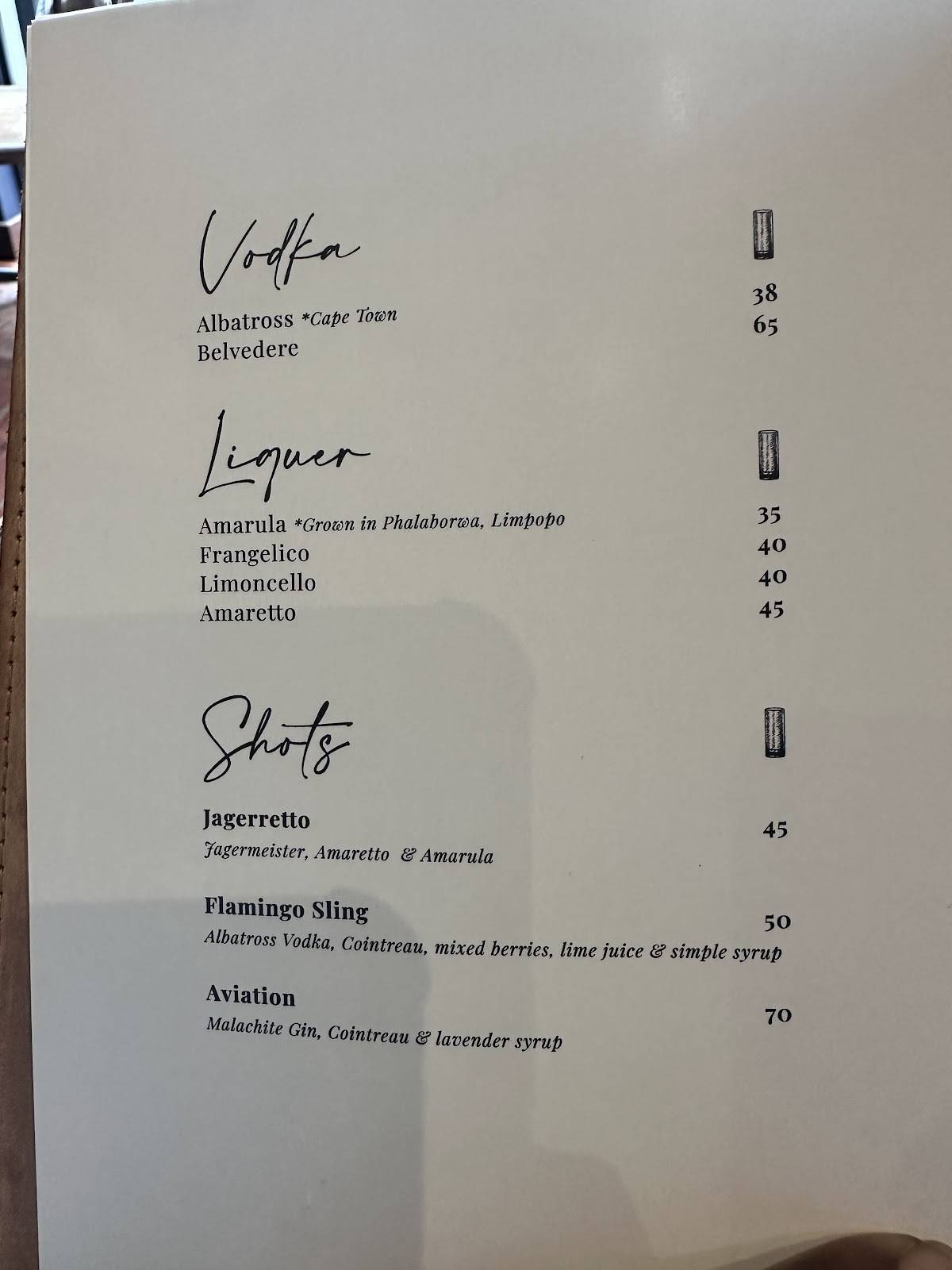 Menu at SMOKE Pretoria restaurant, Pretoria