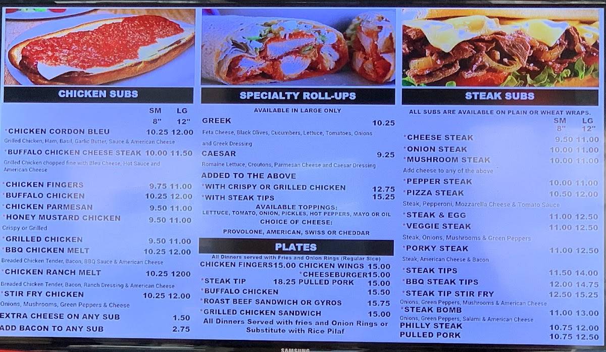 Menu at Prime Pizza and Roast Beef Blue House pizzeria, Hampstead
