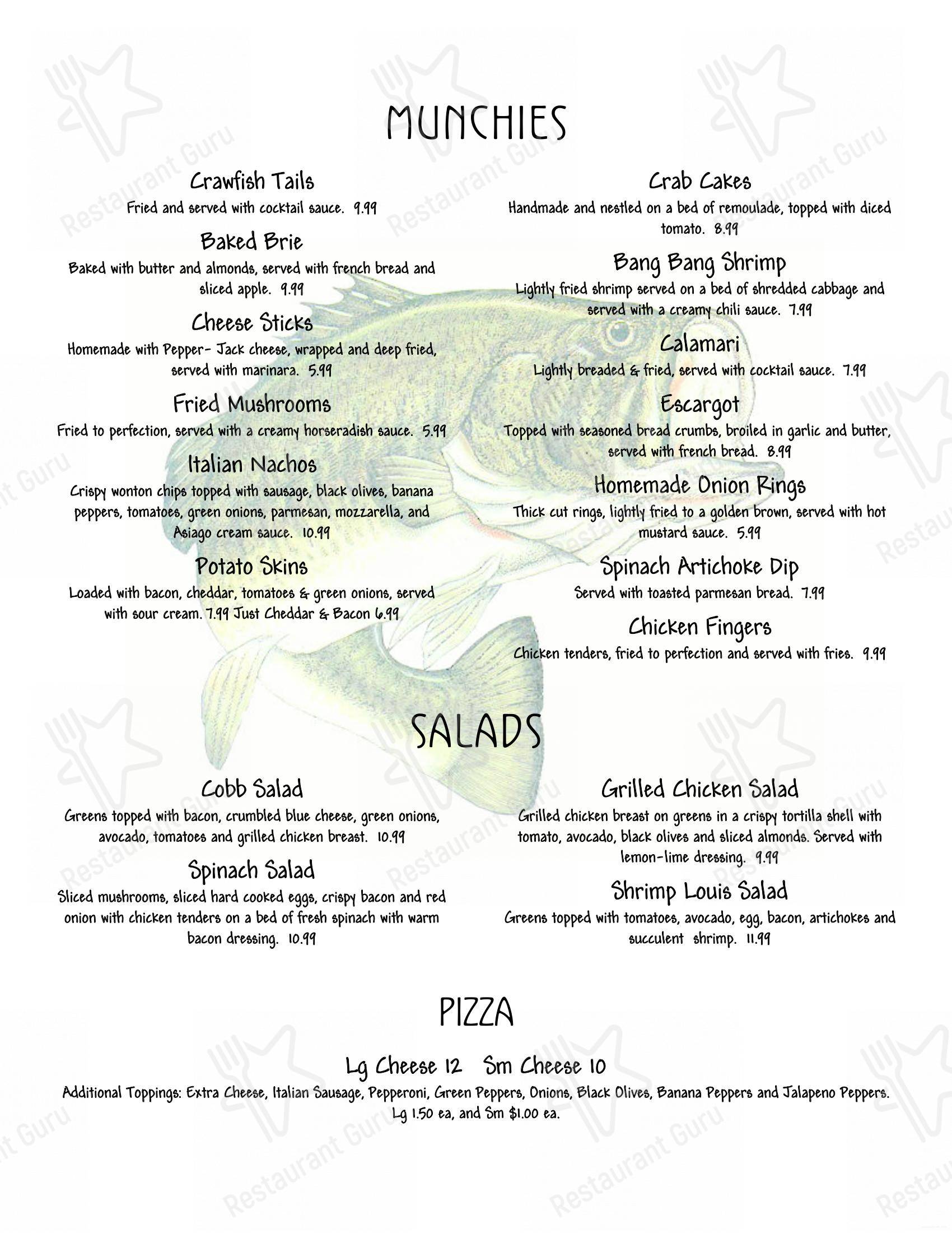 Menu at 178 Club Restaurant, Bull Shoals, Central Blvd