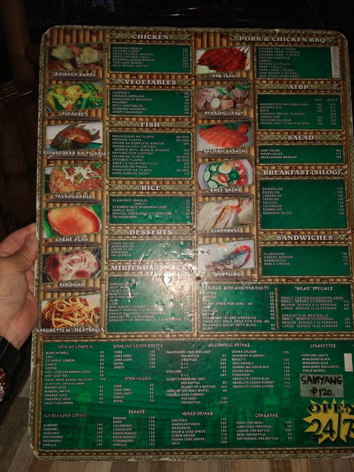 Menu at 19 Copung Copung pub & bar, Angeles, 5H6R+QC6