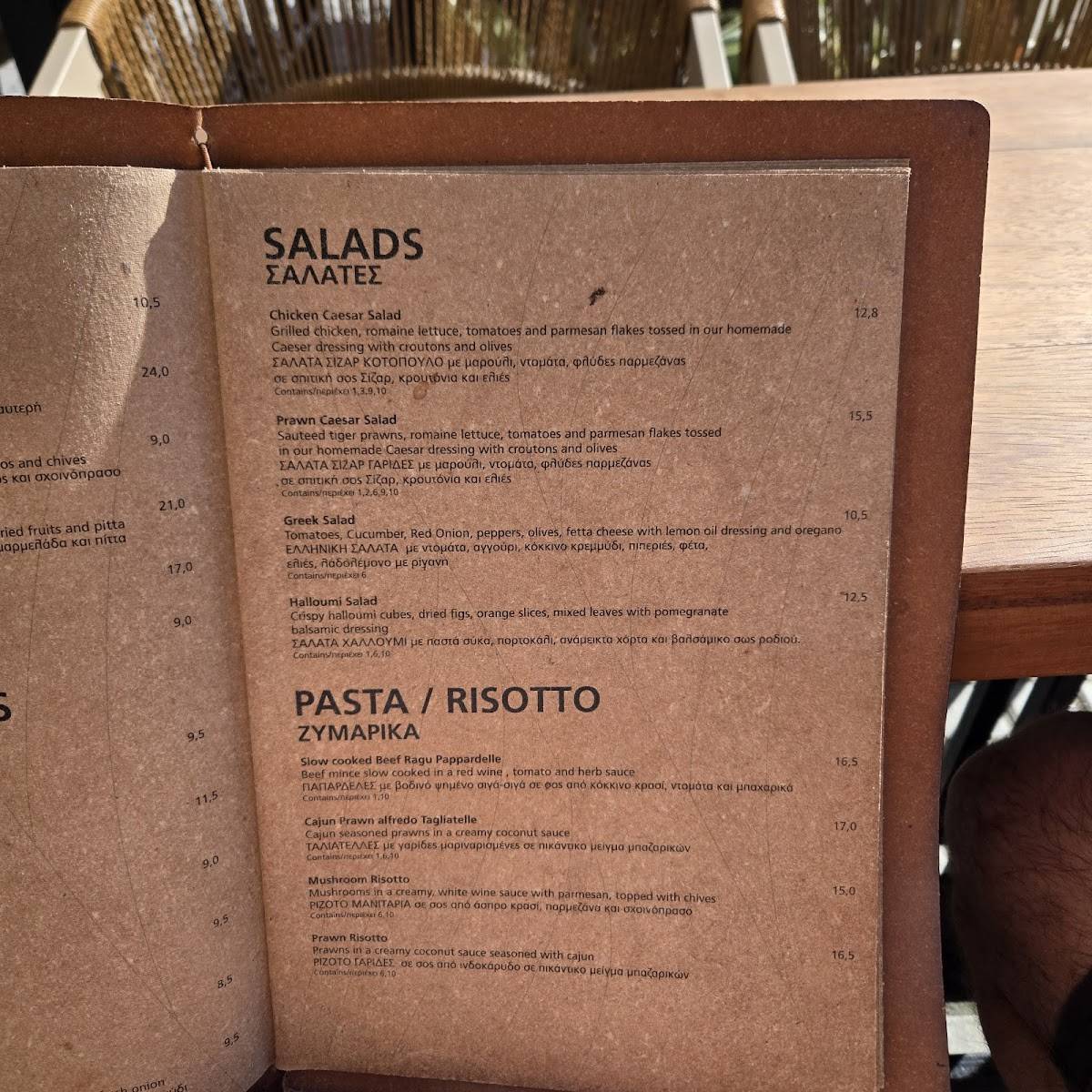Menu at Alea Allday Lifestyle, Paphos