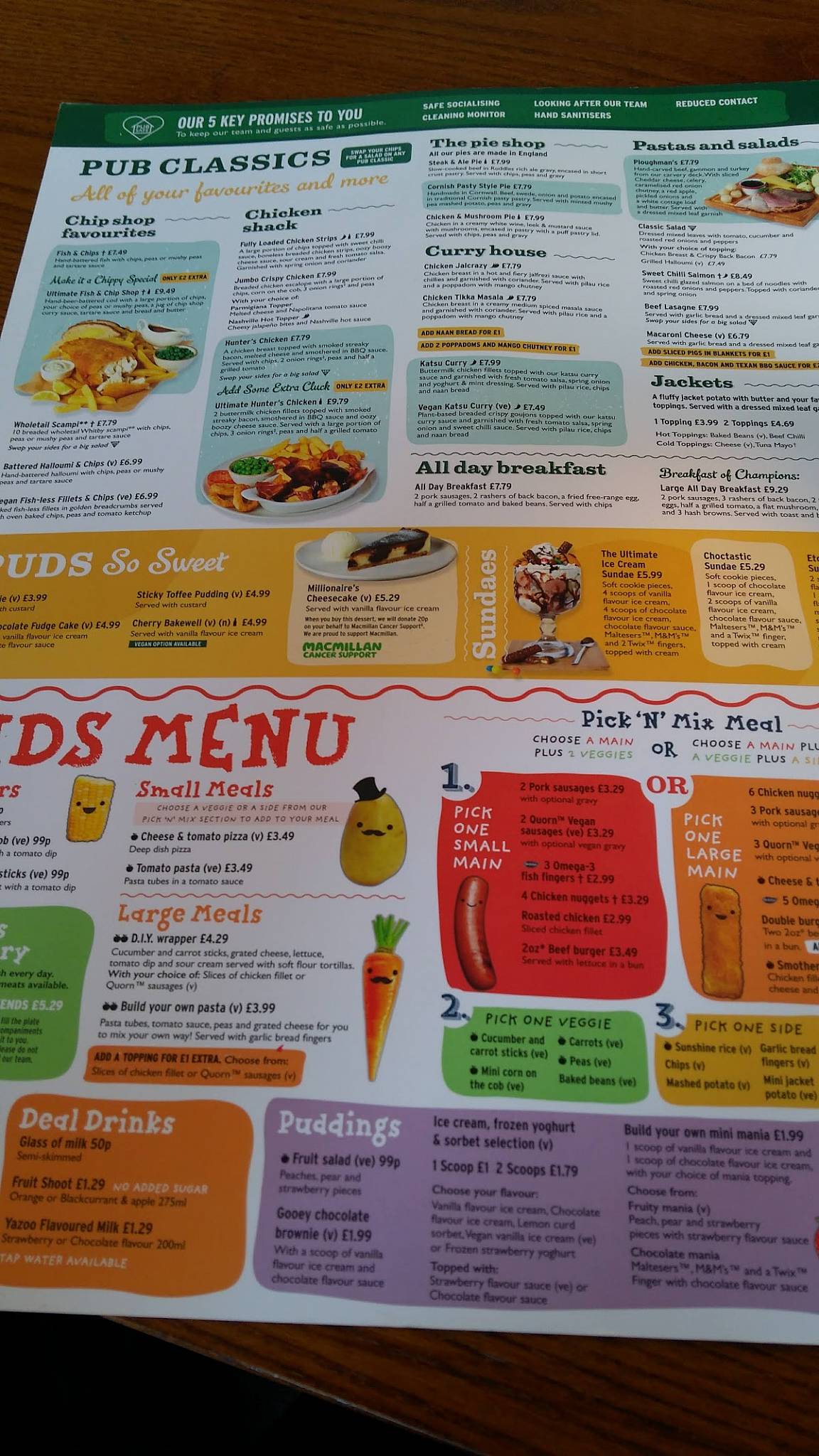 Menu at Bee Hive pub & bar, Bolton, 991 Chorley New Rd
