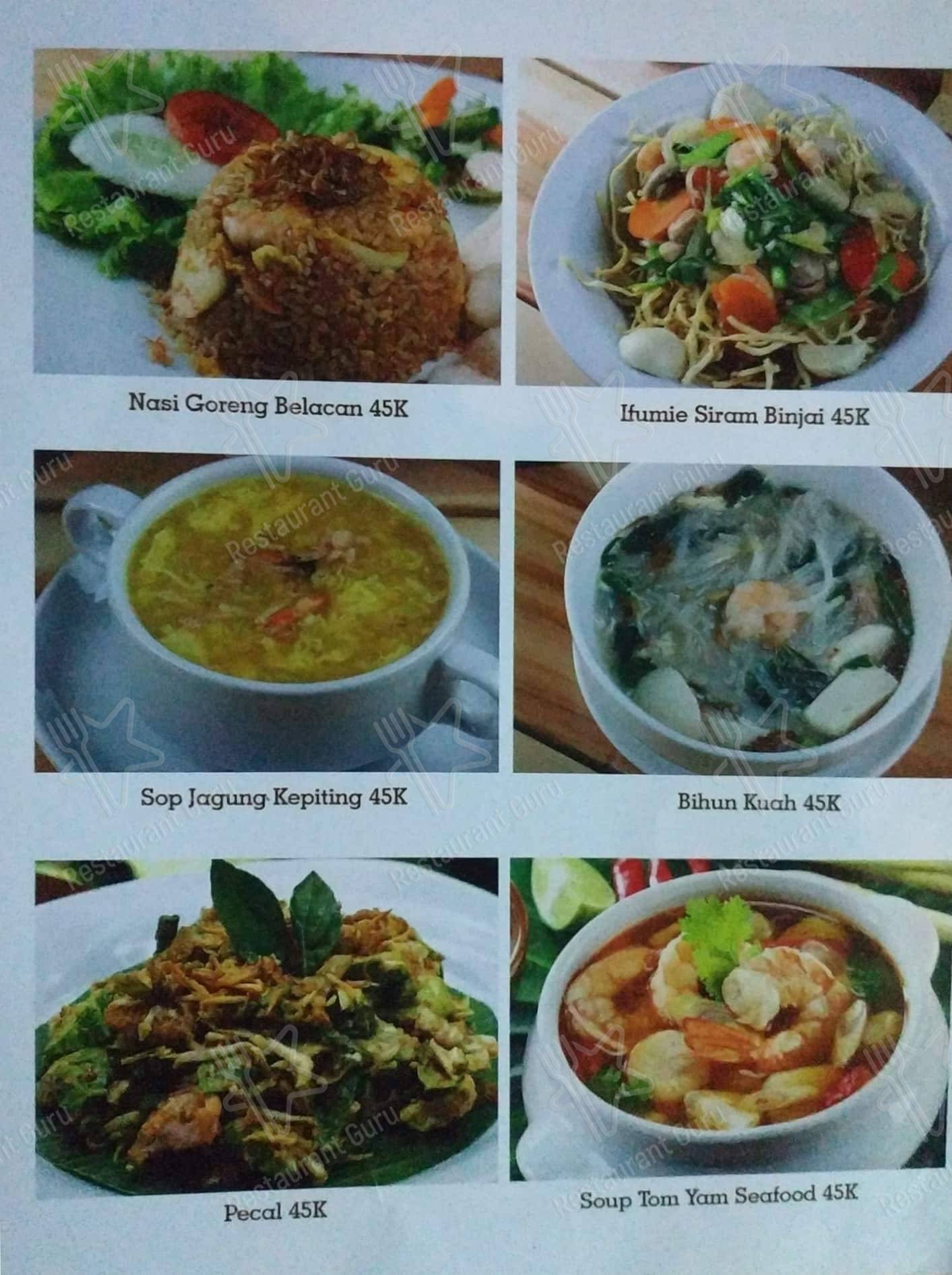 Menu at Conrad Rooftop Garden Bar, Central Jakarta