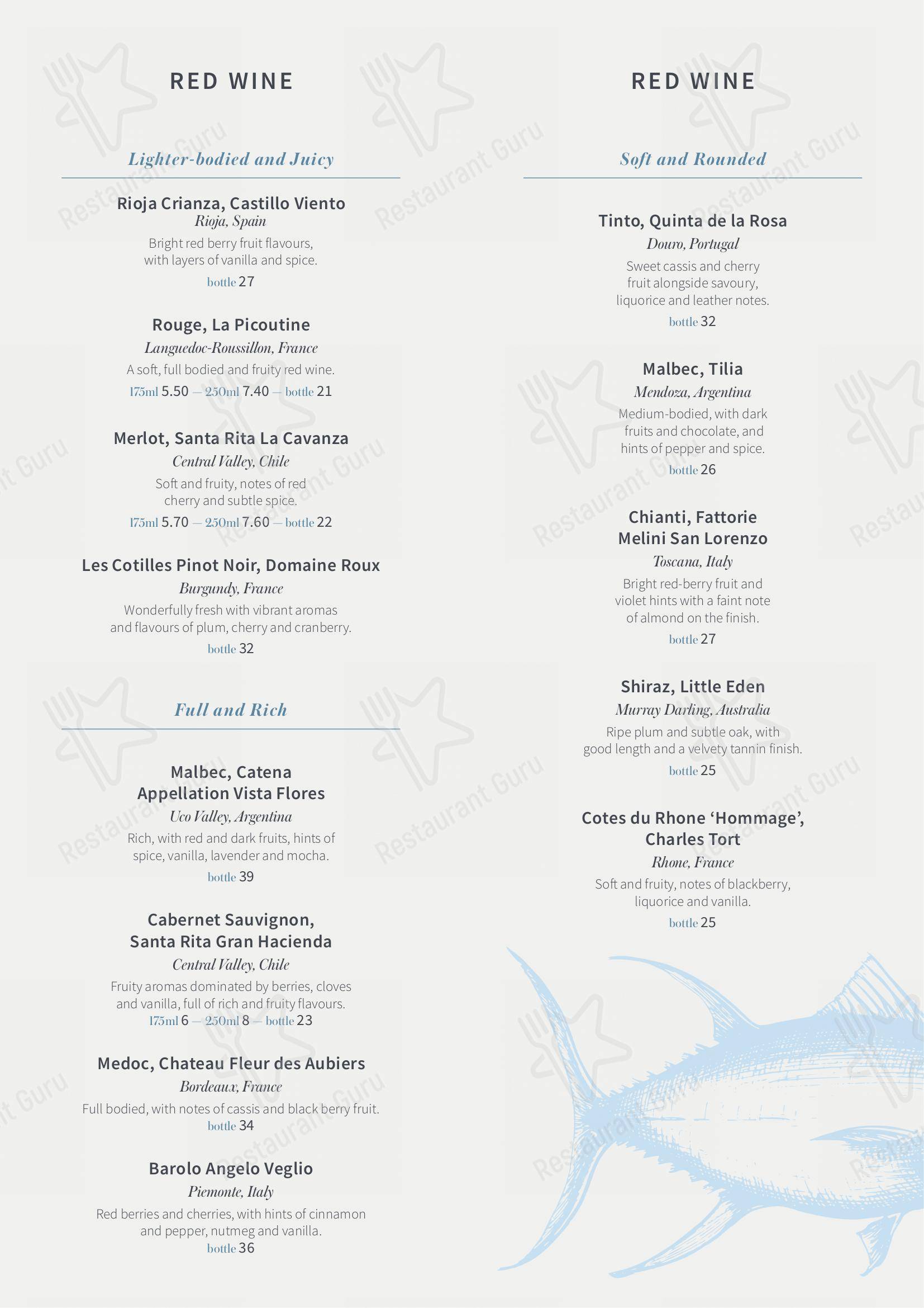 Menu at The Gazelle Hotel pub & bar, Menai Bridge, Glyngarth