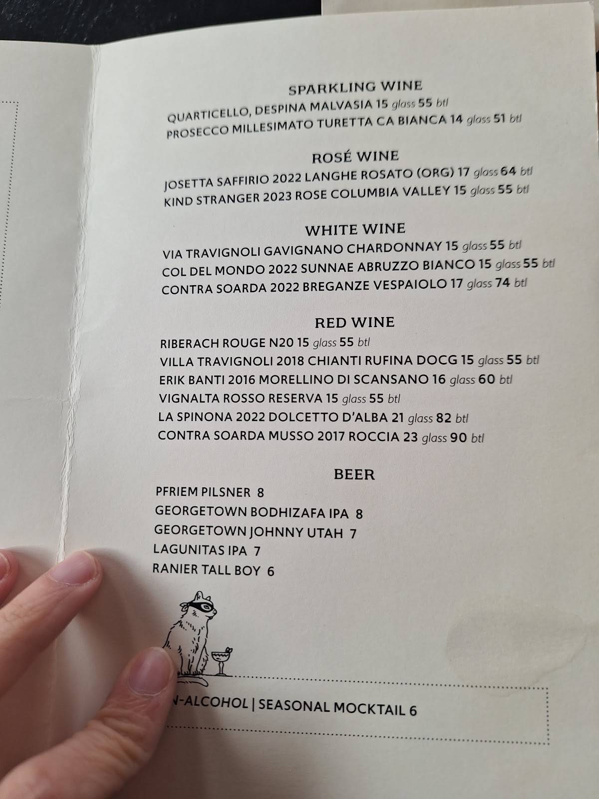 Carta del pub y bar Hound + Bottle, Bremerton, E 11th St