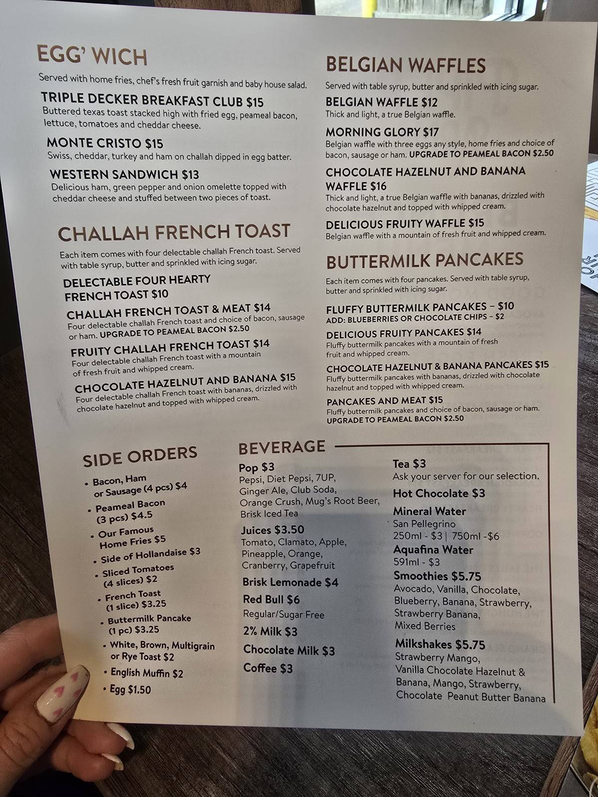 Menu at Piper Arms Brantford pub & bar, Brantford
