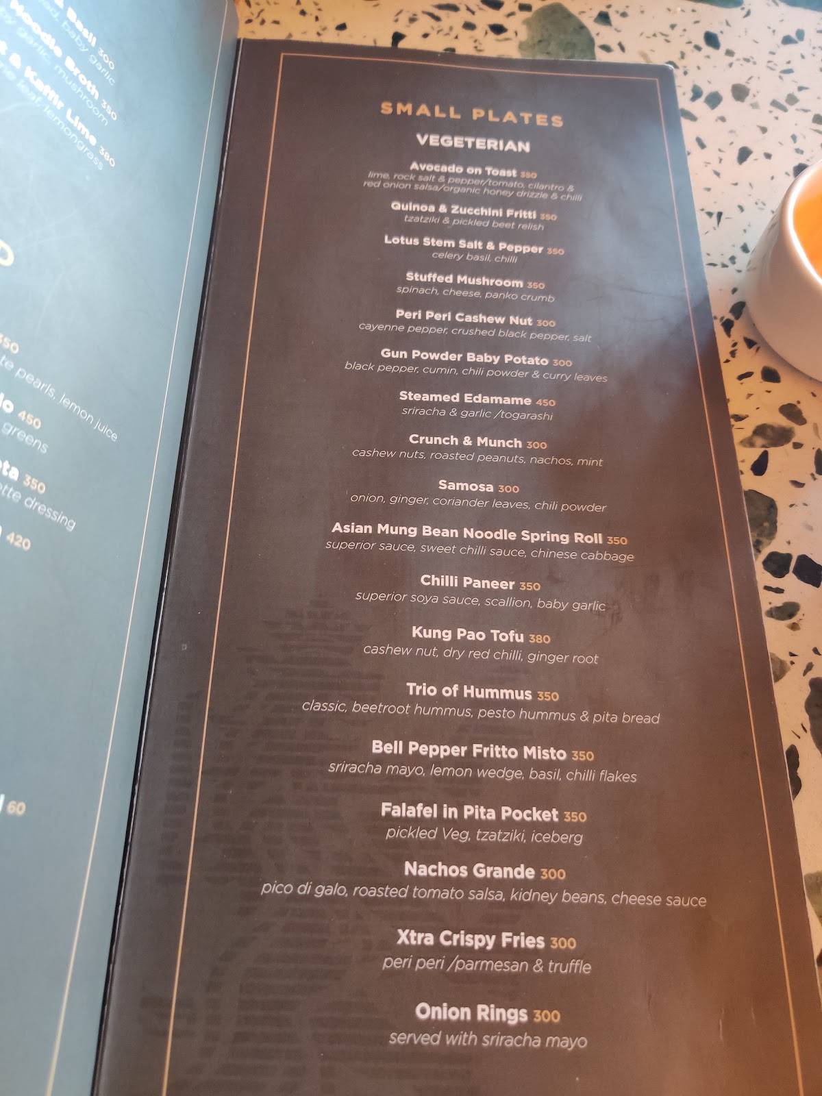 Menu at RCB Bar and Cafe, Bengaluru