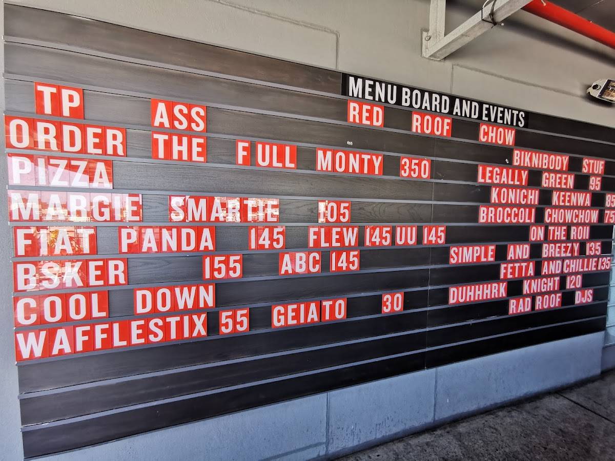 Menu at Radisson RED Cape Town - RED Rooftop pub & bar, Cape Town