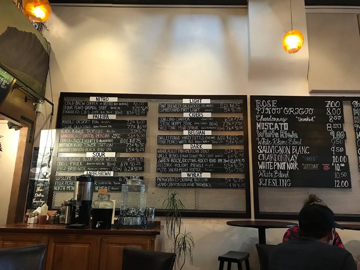 Menu at Raven Cafe, Prescott