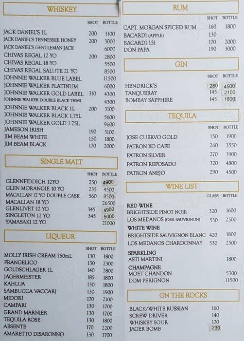 Menu at Reserve Gastro Tavern pub & bar, Taguig, 14°33'08. 121°02'40.