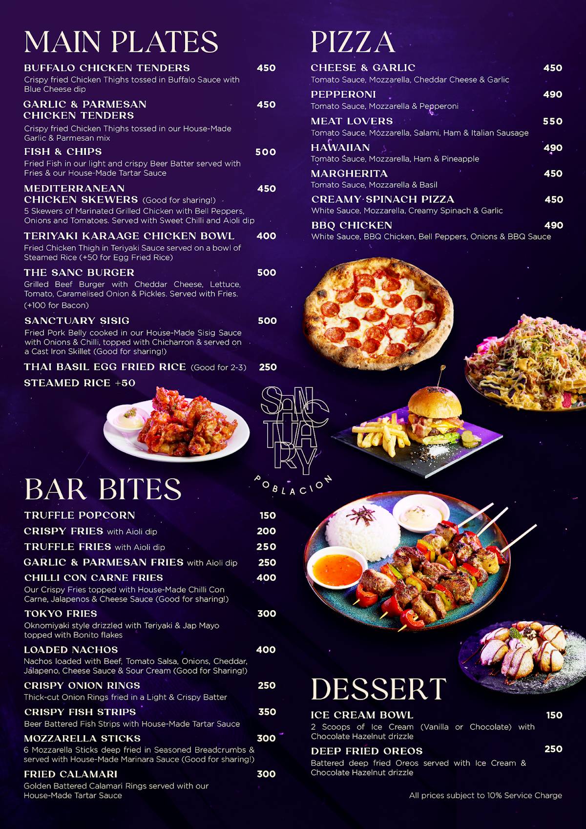 Menu at SANCTUARY Poblacion pub & bar, Makati