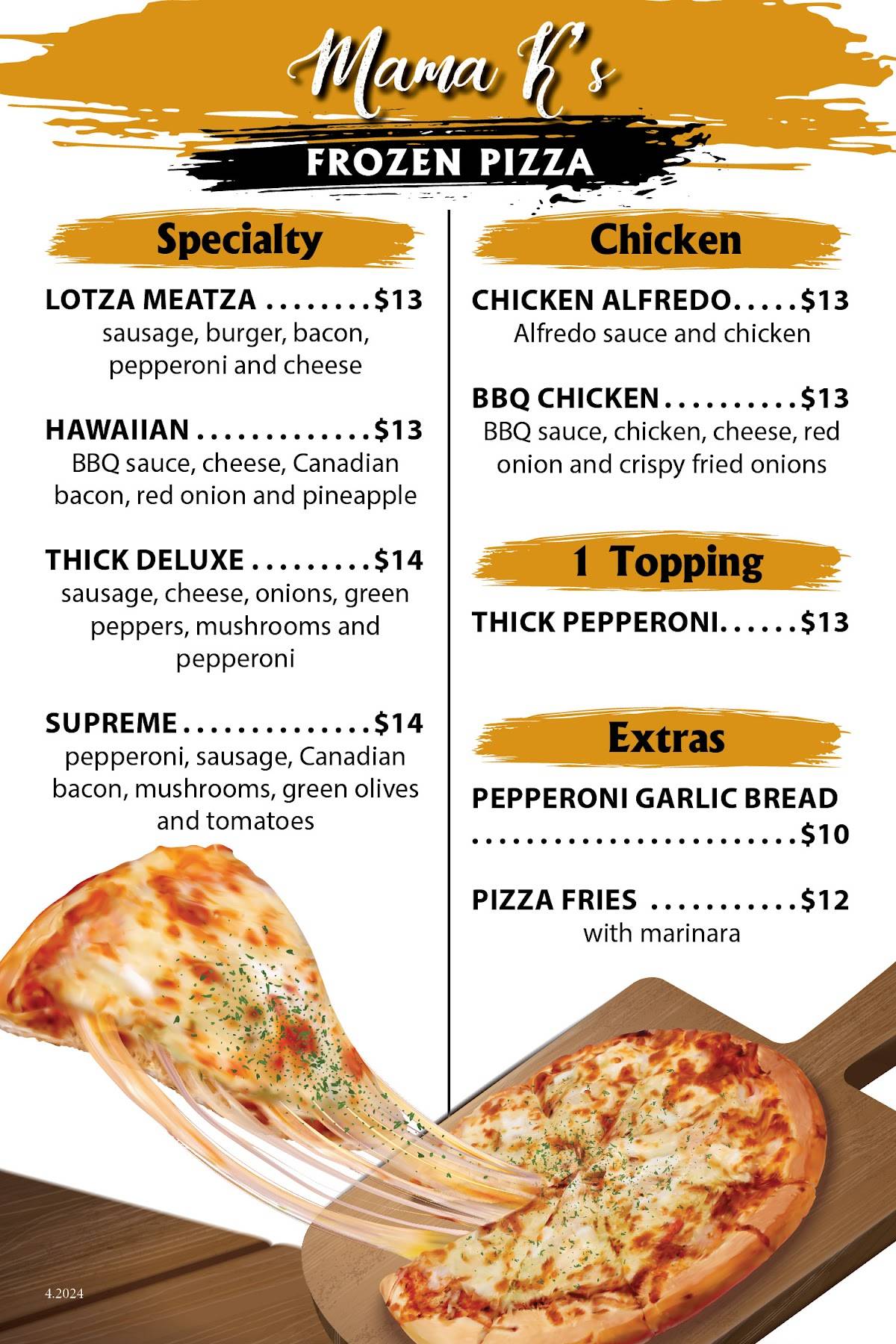 Menu at Sabes Loft pub & bar, Bay City