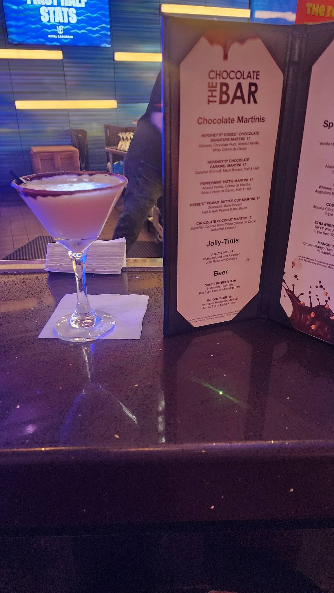 Menu at The Chocolate Bar, Las Vegas, S Las Vegas Blvd