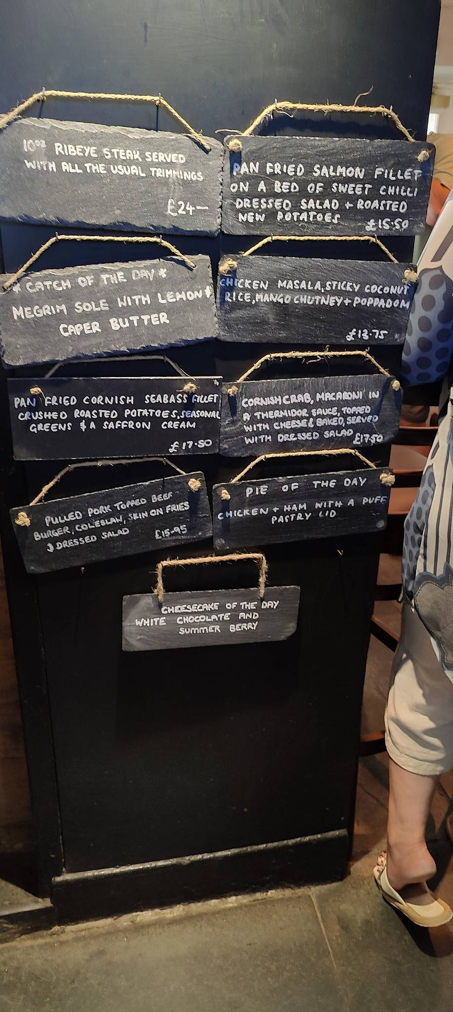 Menu at The Crown Inn pub & bar, Saint Ewe, Churchtown Cottage