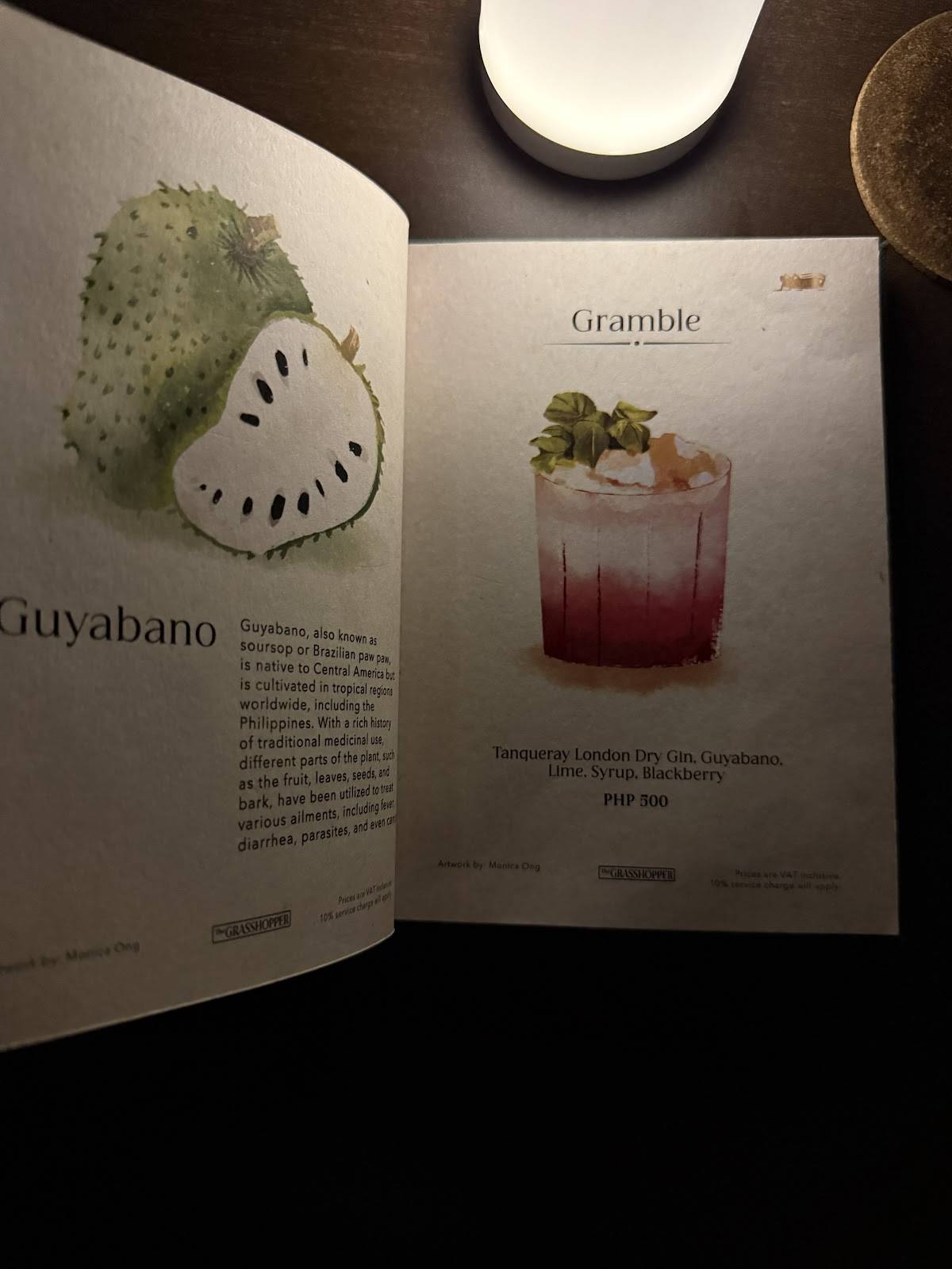 Menu at The Grasshopper Bar, Makati, OPL Building