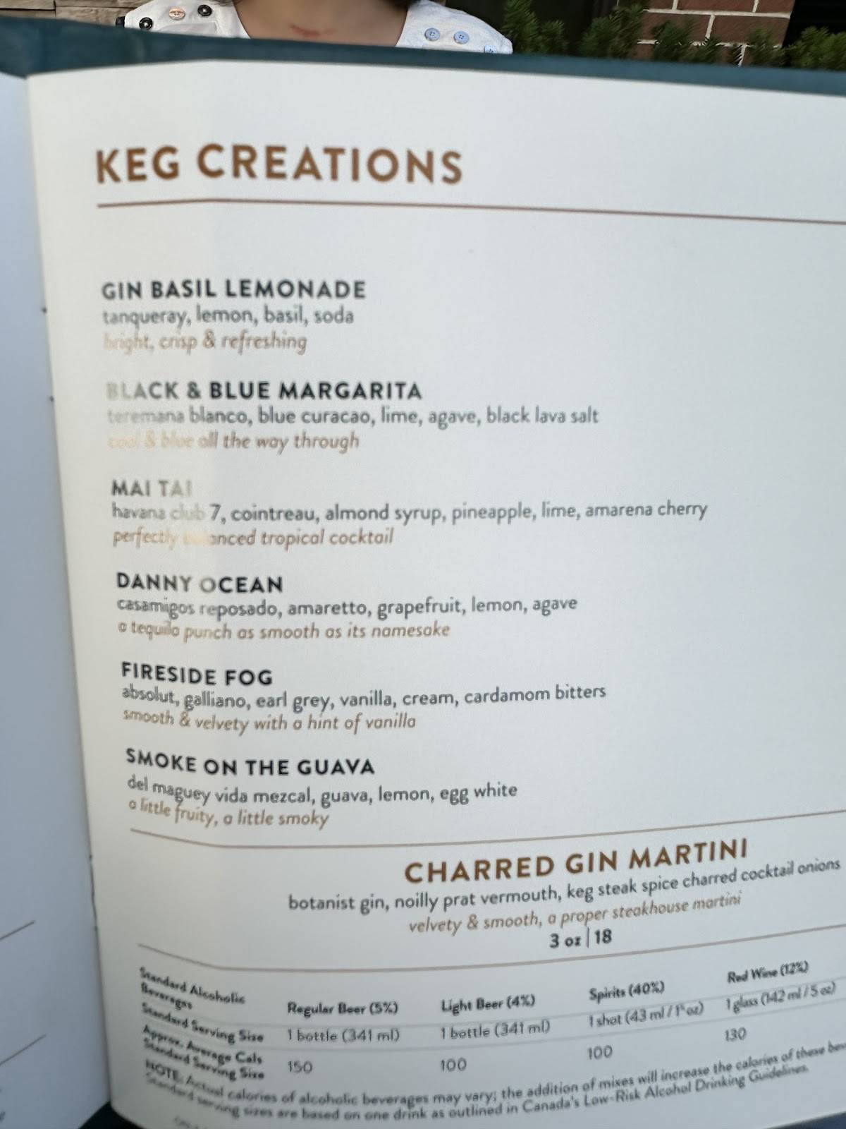 Menu at The Keg Steakhouse + Bar - Leslie Street, Toronto, Leslie St