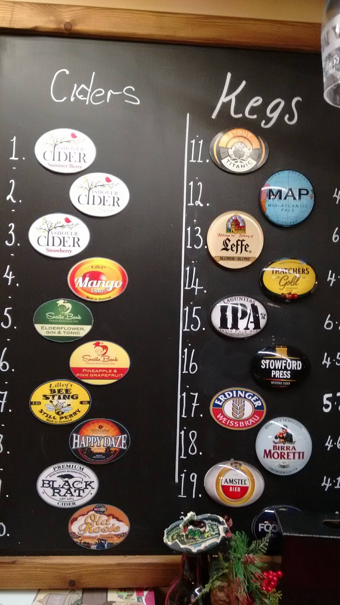 Menu at The Old Poets Corner. pub & bar, Ashover