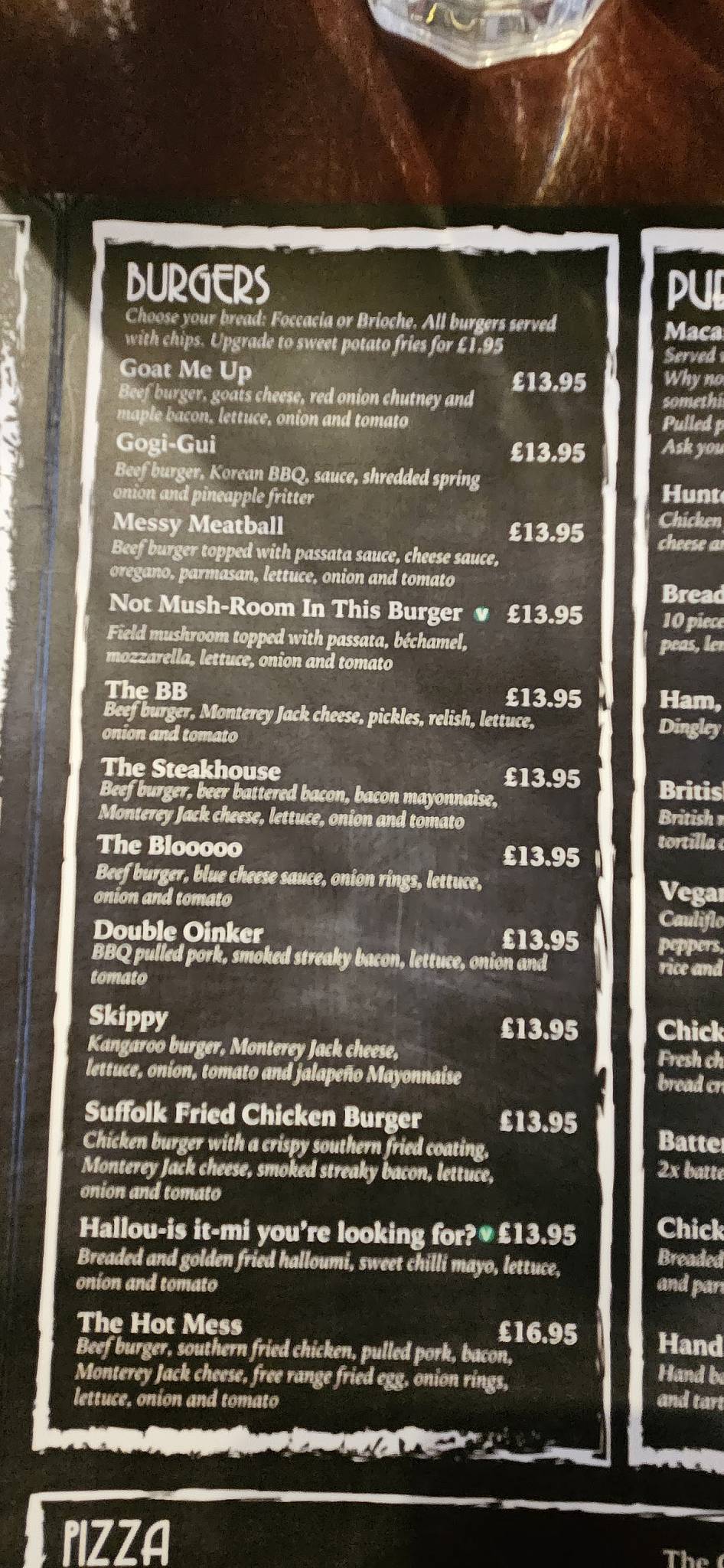 Menu at The Red Lodge Steakhouse & Bar, Red Lodge