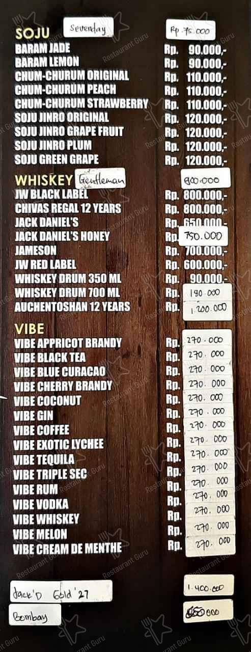 Menu at TRIANGLE BEER HOUSE pub & bar, Bandung, Jl. Braga No.103