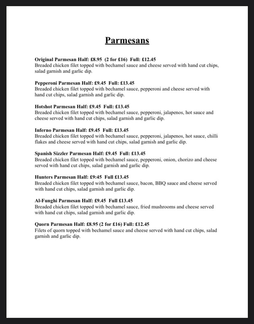 Menu at Victoria Pub, Saltburn-by-the-Sea, 3-5 Dundas St E