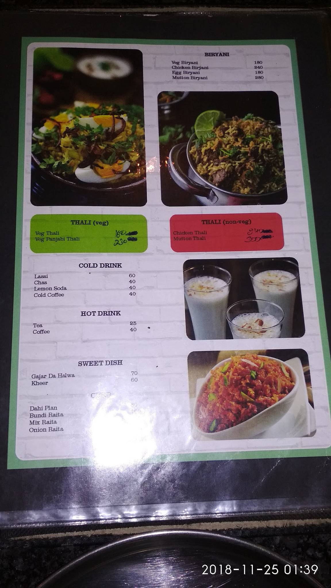 Menu at Happy da punjab, Pune, NH 48