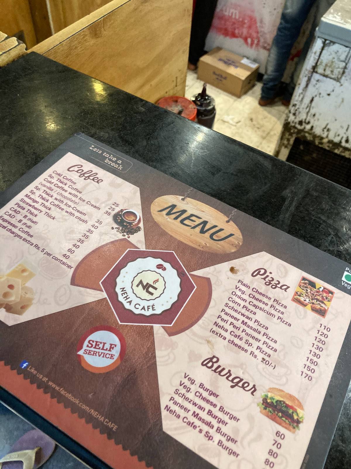 Menu at Neha Cafe, Pune, Parvati