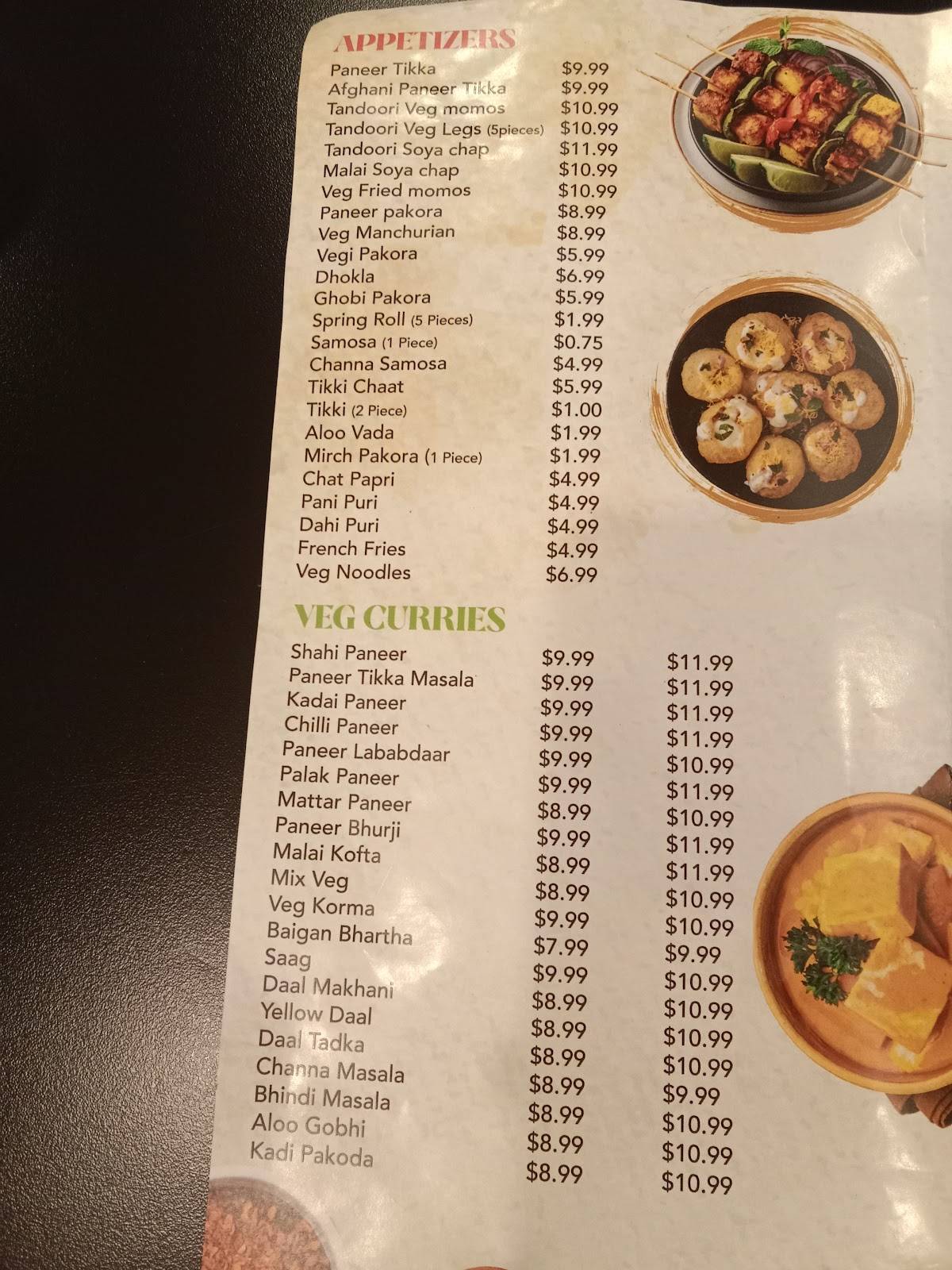 Menu at Pure Punjabi Sweets And Restaurant, Mississauga