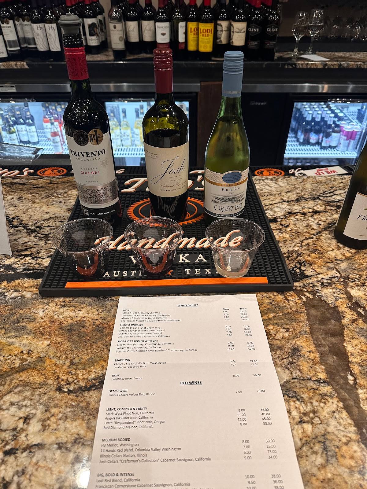 Menu at Quarry Wine Garden pub & bar, Wentzville