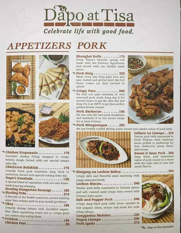 Menu at Dapo at Tisa Fairview Quezon City restaurant, Quezon City, 59 ...