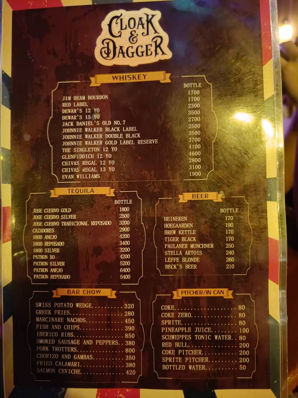 Menu at Geluk Gentri restaurant, Quezon City, 77 Banawe St