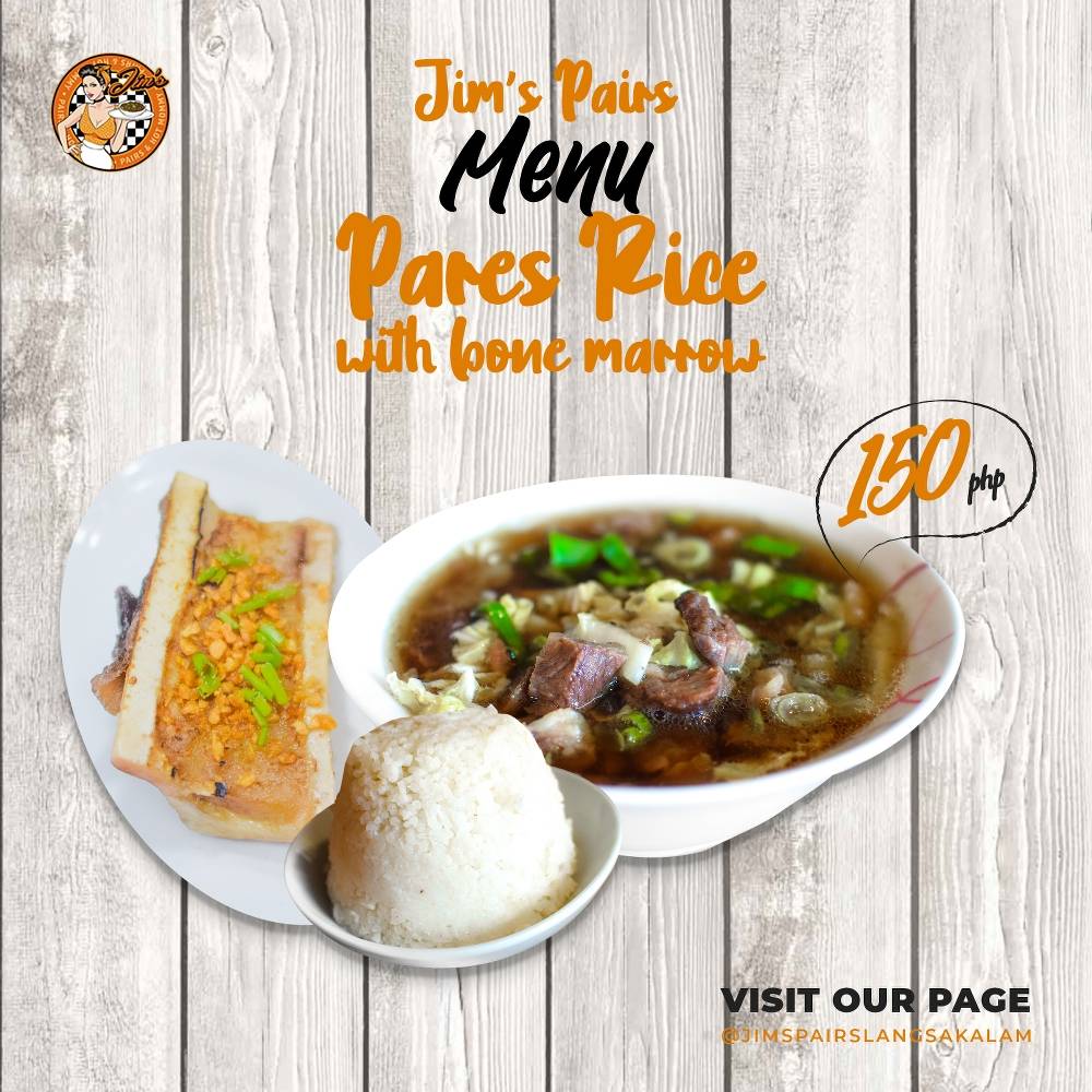 Carta del restaurante Jims Pairs & Hot Mommy Main Branch Quezon City ...