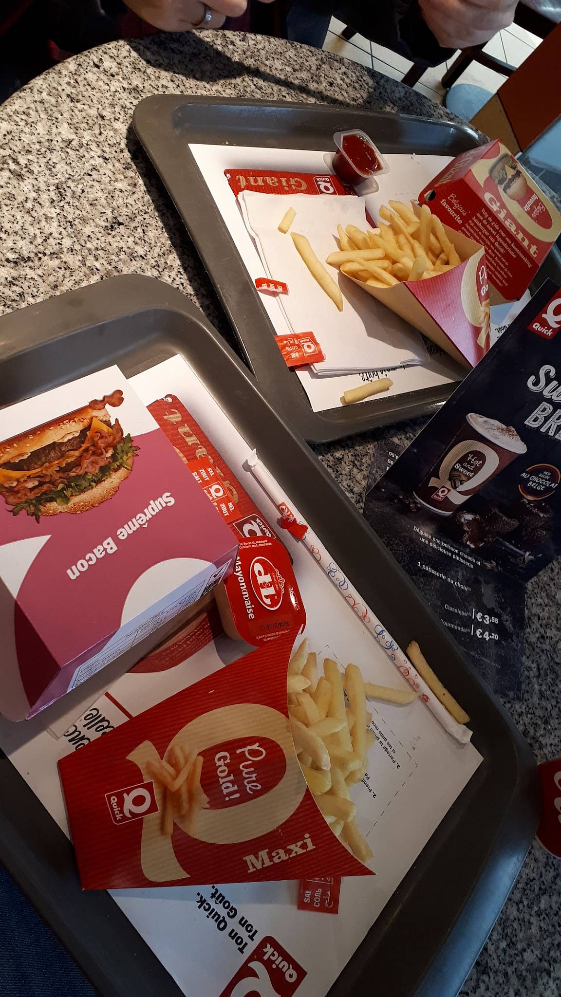 Speisekarte von Quick Luxembourg restaurant, Luxemburg, Pl. d'Armes 6-12