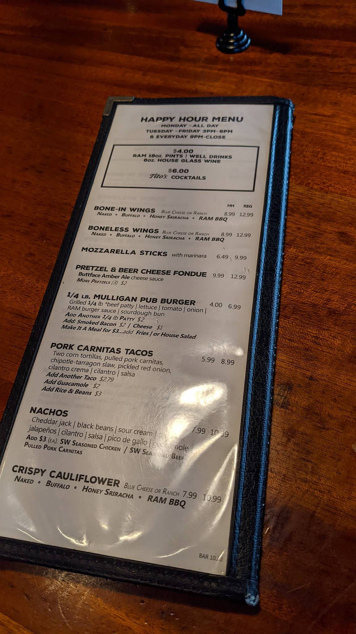 Menu at RAM Restaurant & Brewery, Issaquah