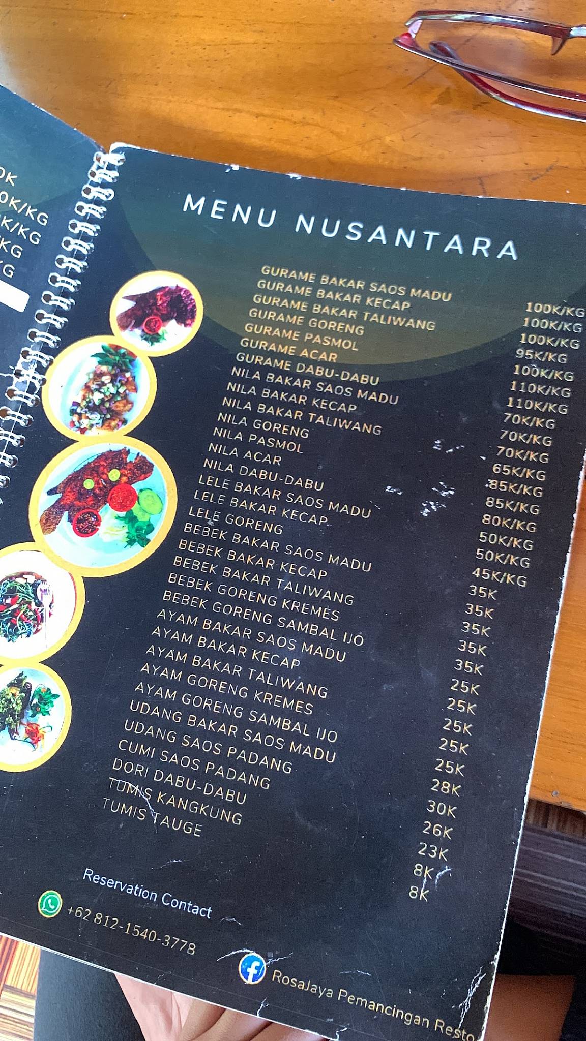 Menu at RJ RESTO, Demak