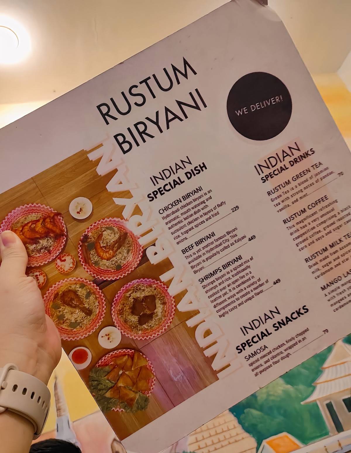 Menu at RUSTUM BIRYANI restaurant, Quezon City