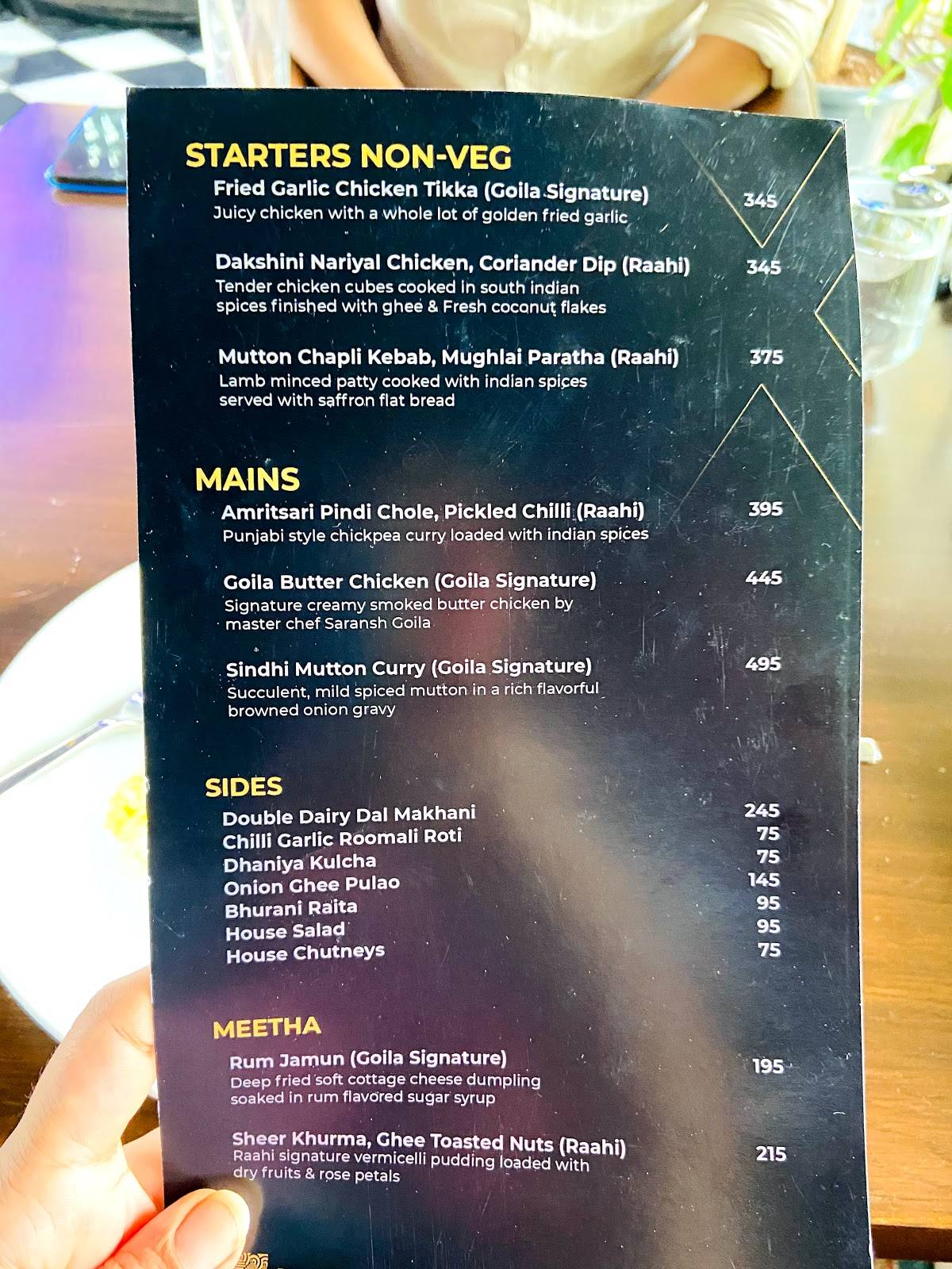 Menu at Raahi Neo Kitchen & Bar, Bengaluru