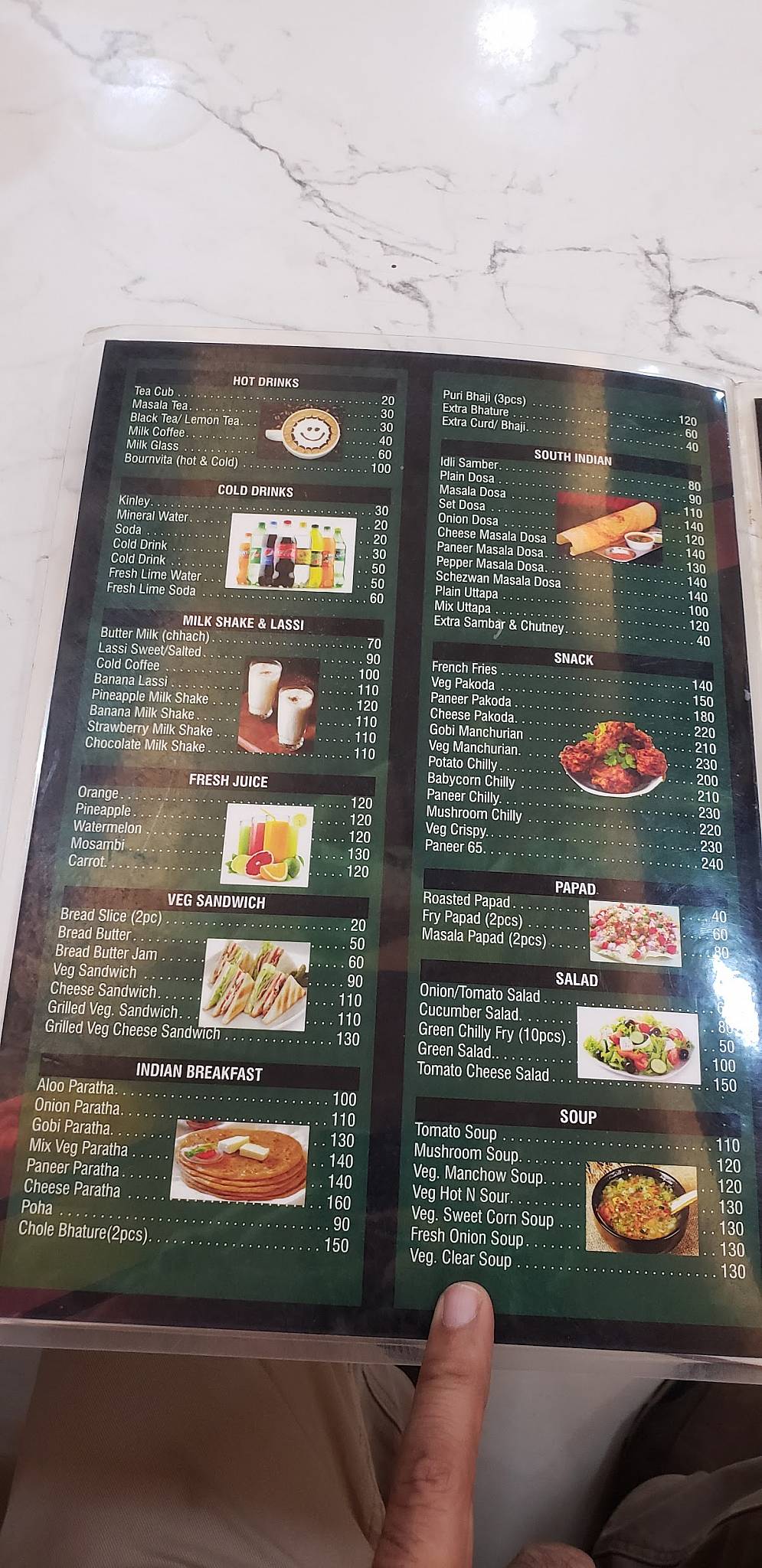 Menu at Radha rani pure vegetarian restaurant, Calangute