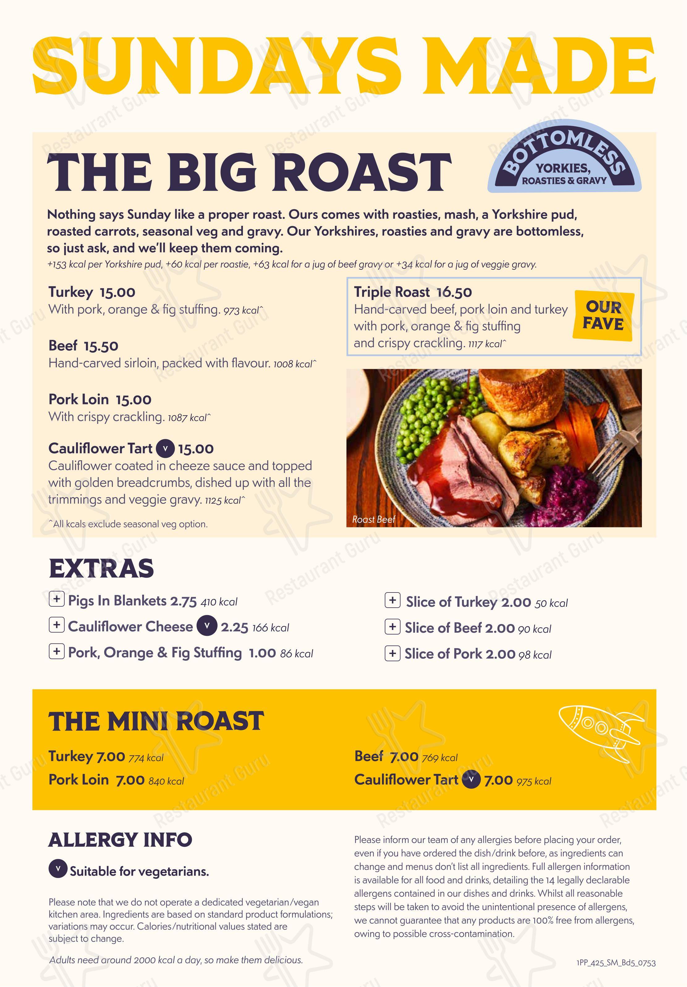 Menu at Railway Hotel pub & bar, Penarth