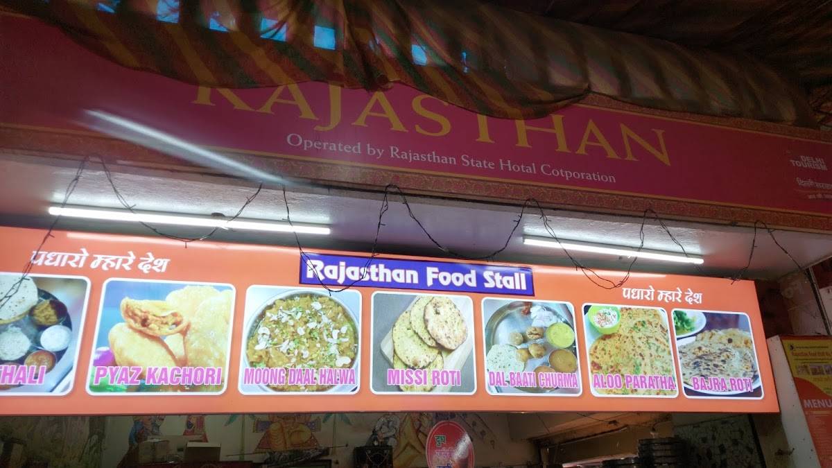 Menu at Rajasthan Food, New Delhi, Stall No. 09