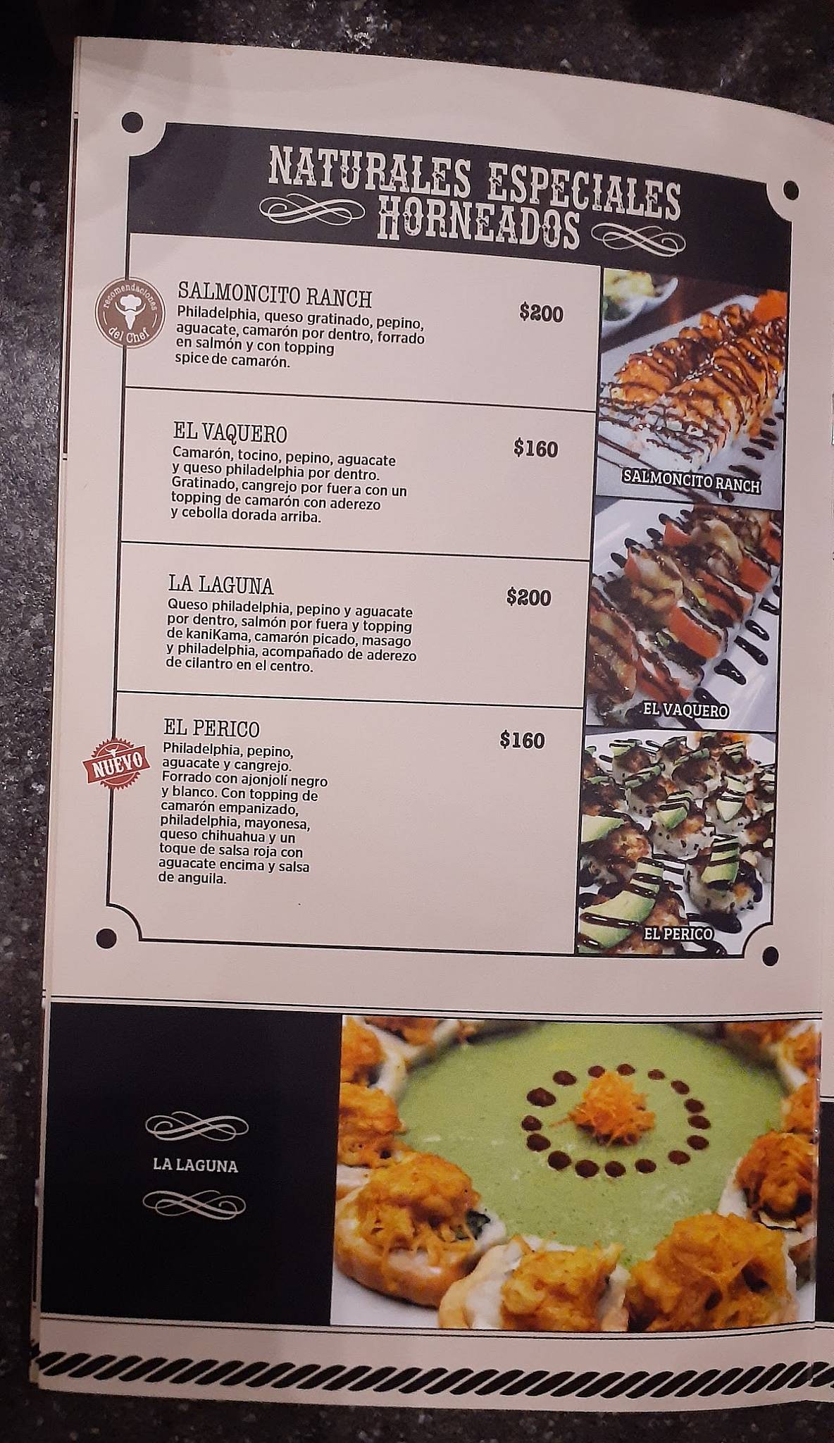 Carta del restaurante Ranch Roll Sushi Isla Musala, Culiacán Rosales