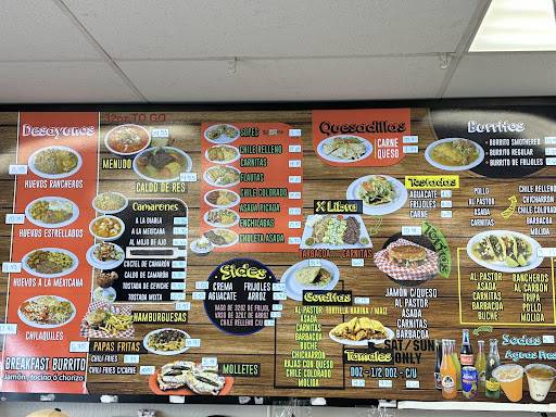 Menu at Rancho Alegria Restaurant, Federal Heights