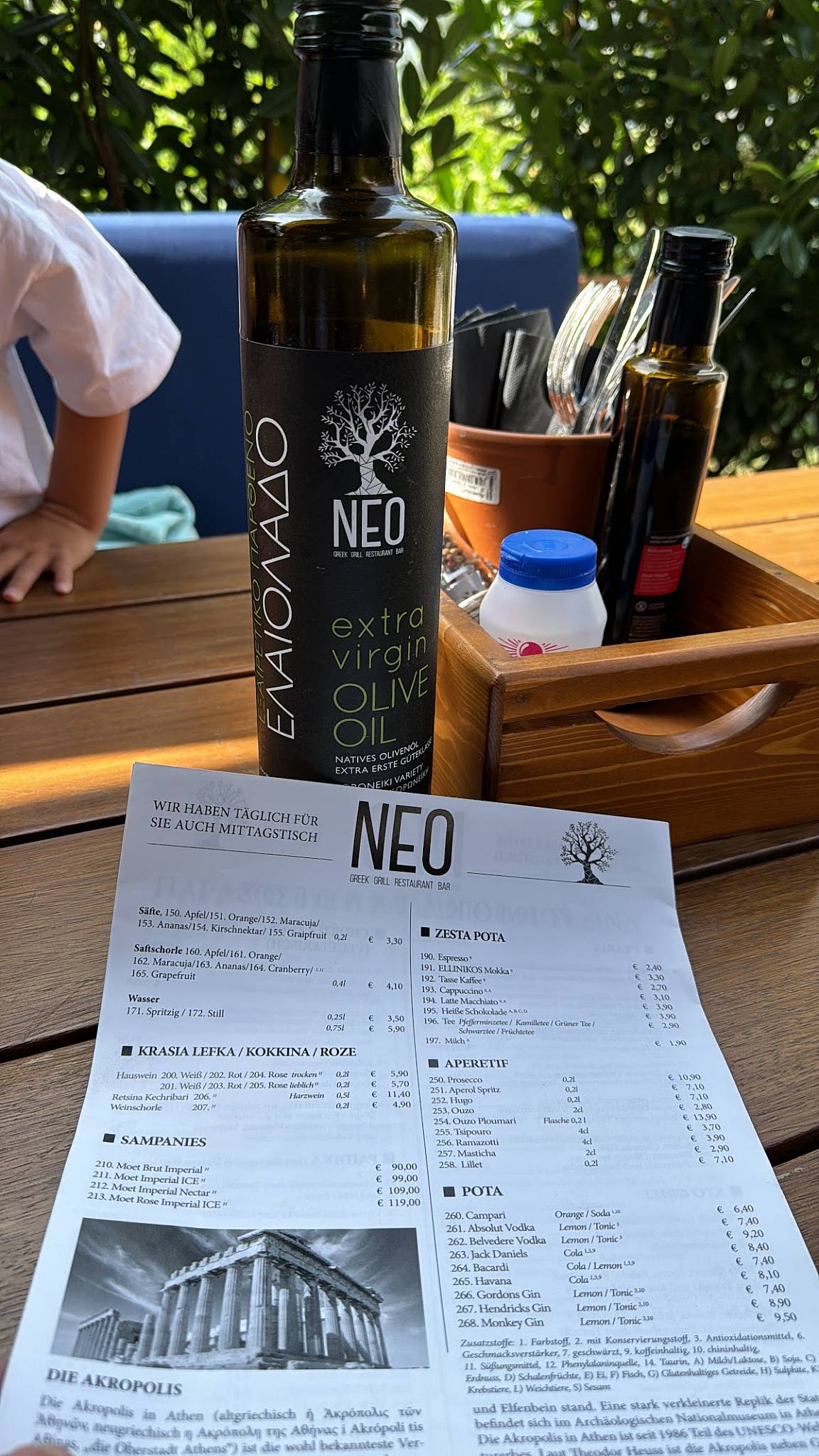 Speisekarte von NEO Greek Grill Bar, Rastatt