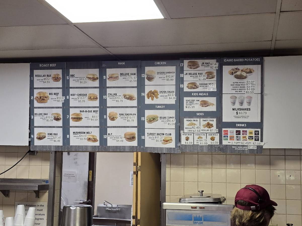 Menu at Rax restaurant, Lancaster, 800 E Main St