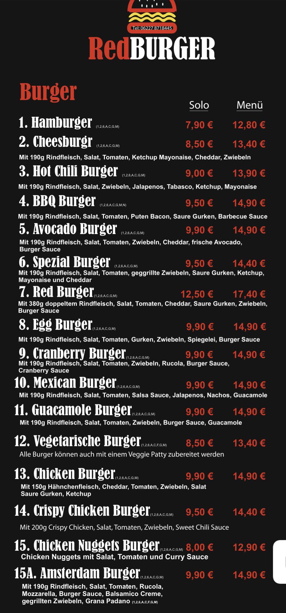 Wunderschöne Red Burger St Leon Rot Bilder