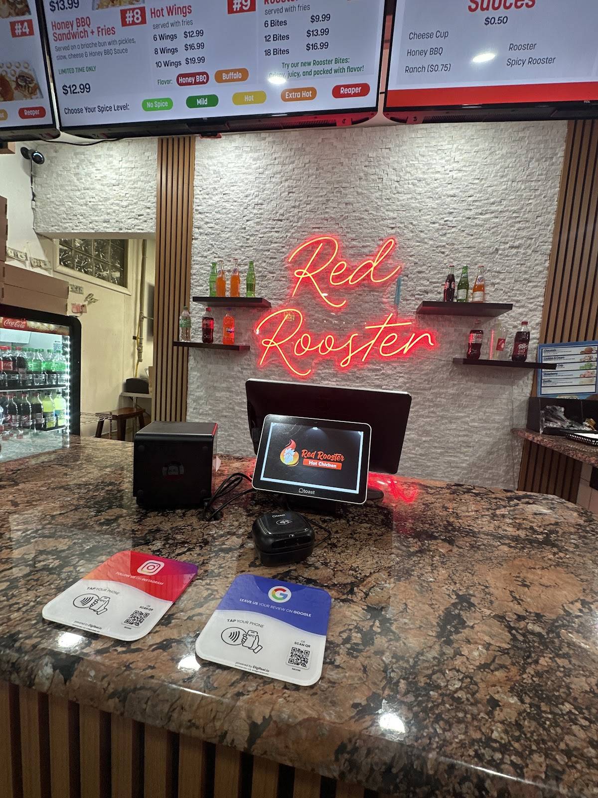 Menu at Red Rooster Hot Chicken restaurant, Warminster