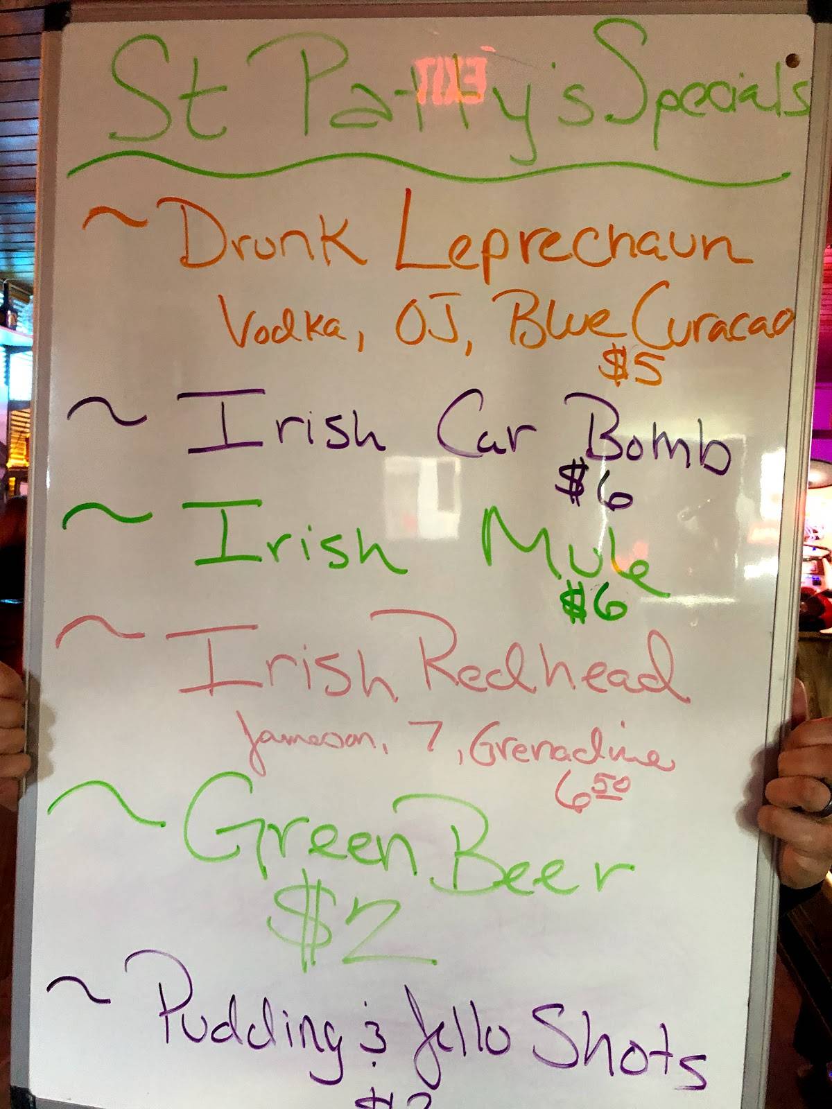 Menu at Red Rooster pub & bar, Shepherd